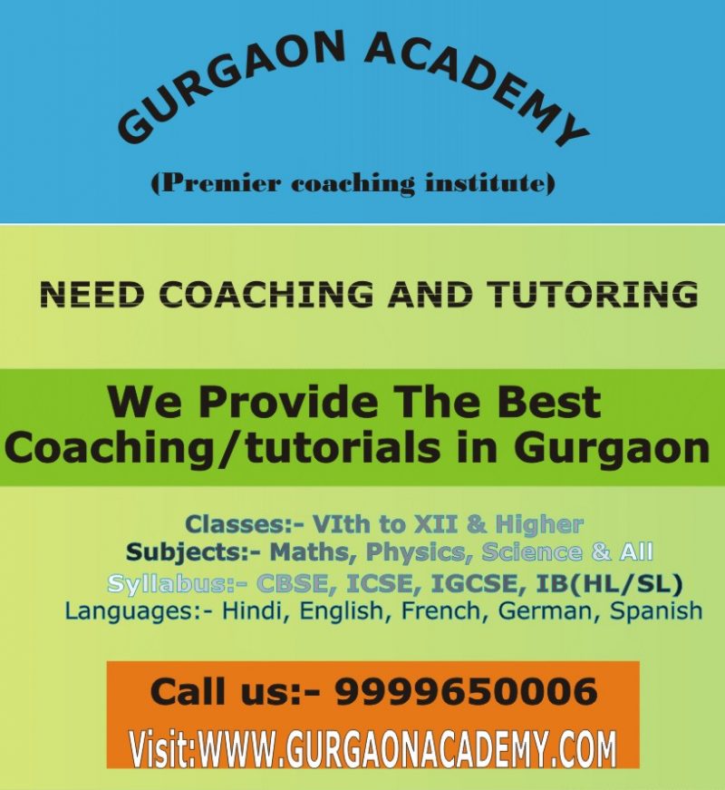 Gurgaon Academy coaching centre institute for learning Mathematics ...